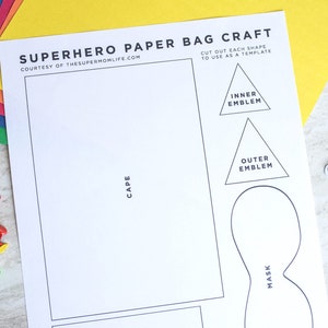 Super Hero Printable Superhero Template Classroom Activity for Kids ...