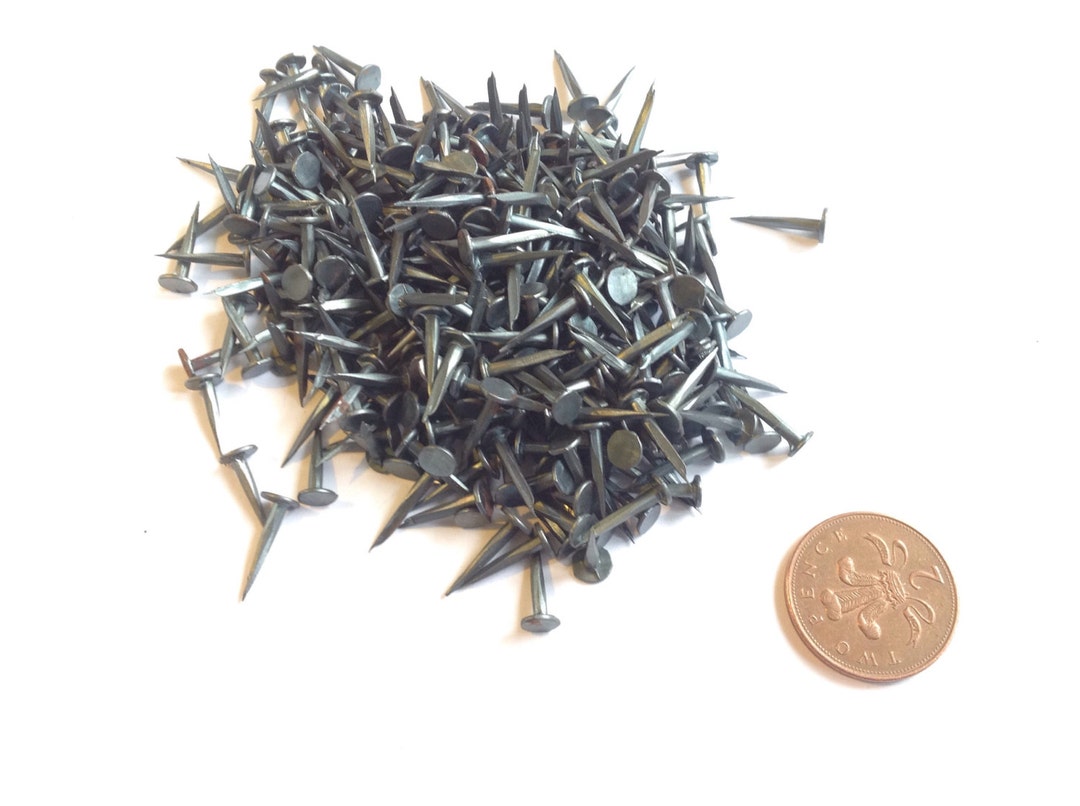 Upholstery 5/8" Cut Steel Tacks 'blued' 150g - Etsy