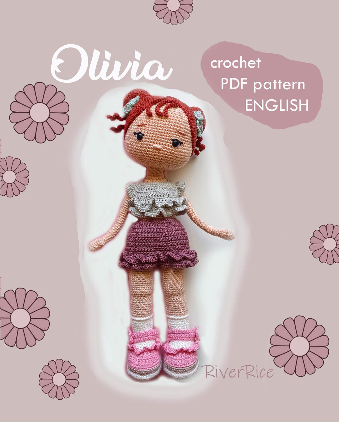 Crochet Pattern Olivia, Pattern Includes Doll and Clothes. This Crochet ...