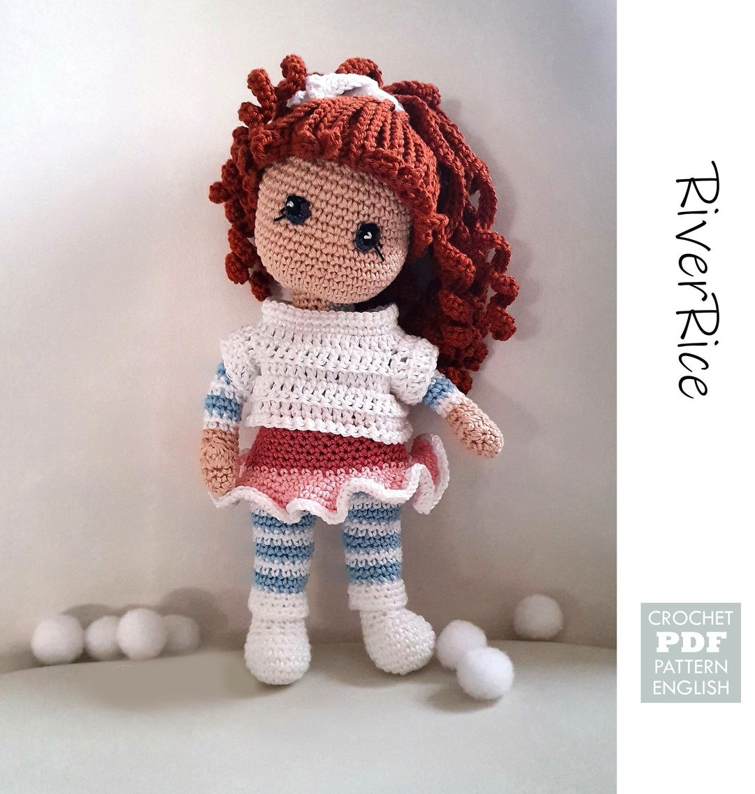 Crochet Pattern Summer-reese, Pattern Includes Doll and Clothes. This ...