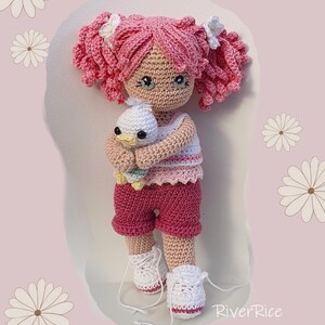 Crochet Pattern Tess, Pattern Includes Doll, Clothes and Little Duck ...
