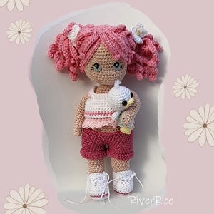 Crochet Pattern Tess, Pattern Includes Doll, Clothes and Little Duck ...