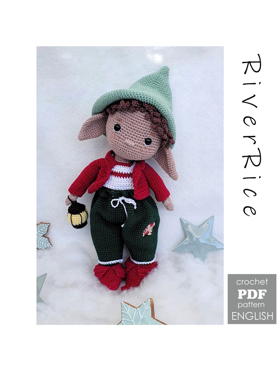 Elf Quinn, Gnome Pattern Includes Doll, Clothes and Lantern. This ...