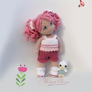 Crochet Pattern Tess, Pattern Includes Doll, Clothes and Little Duck ...