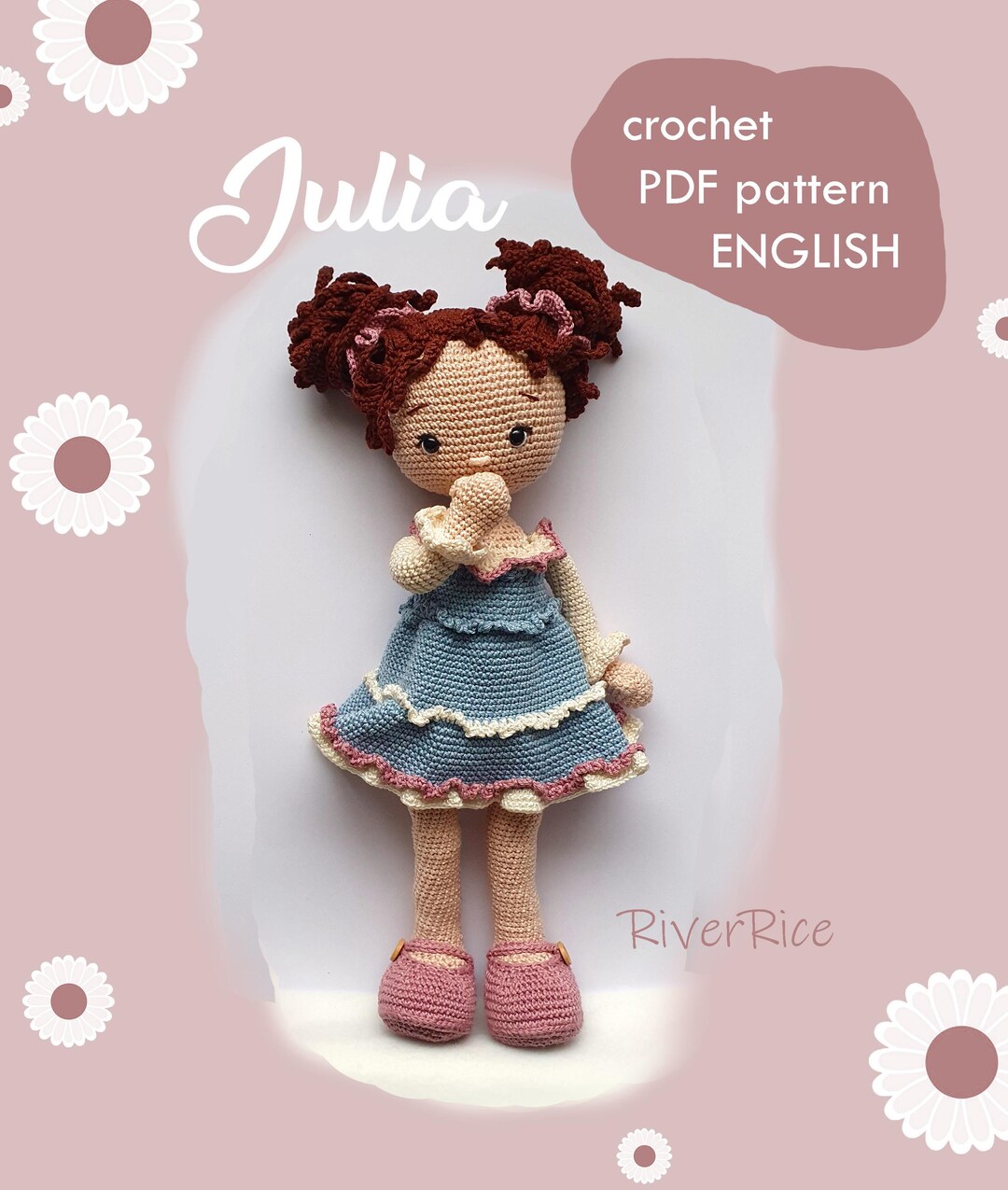 Crochet Pattern Julia, Pattern Includes Doll and Clothes. This Crochet ...