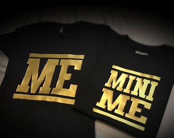 Me and Mini Me Mother Daughter Father Son Family T | Etsy