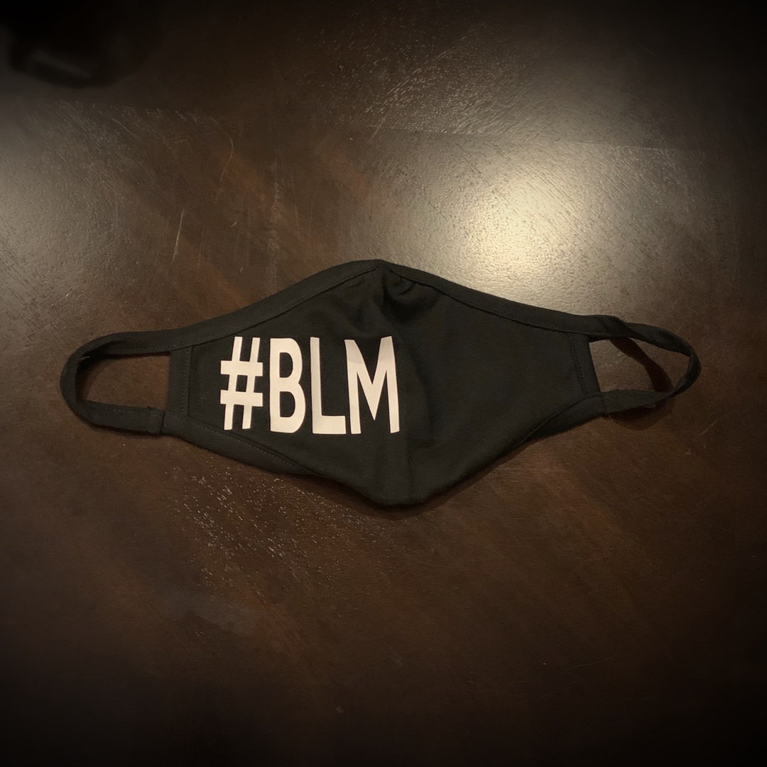 BLM Mask black Lives Matter Mask V2 - Etsy
