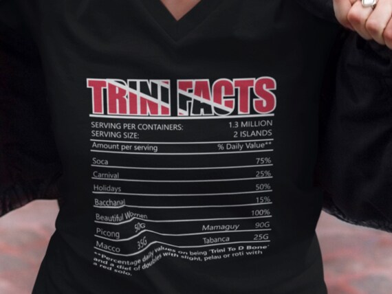 Trini Facts Shirt for Trinidad and Trinidadian - Etsy