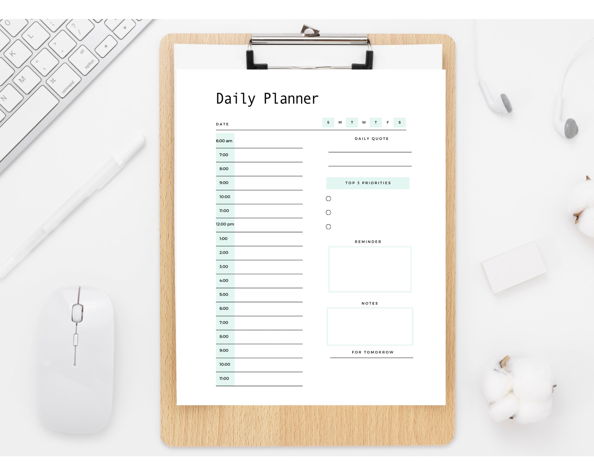 Printable Daily Planner - Etsy