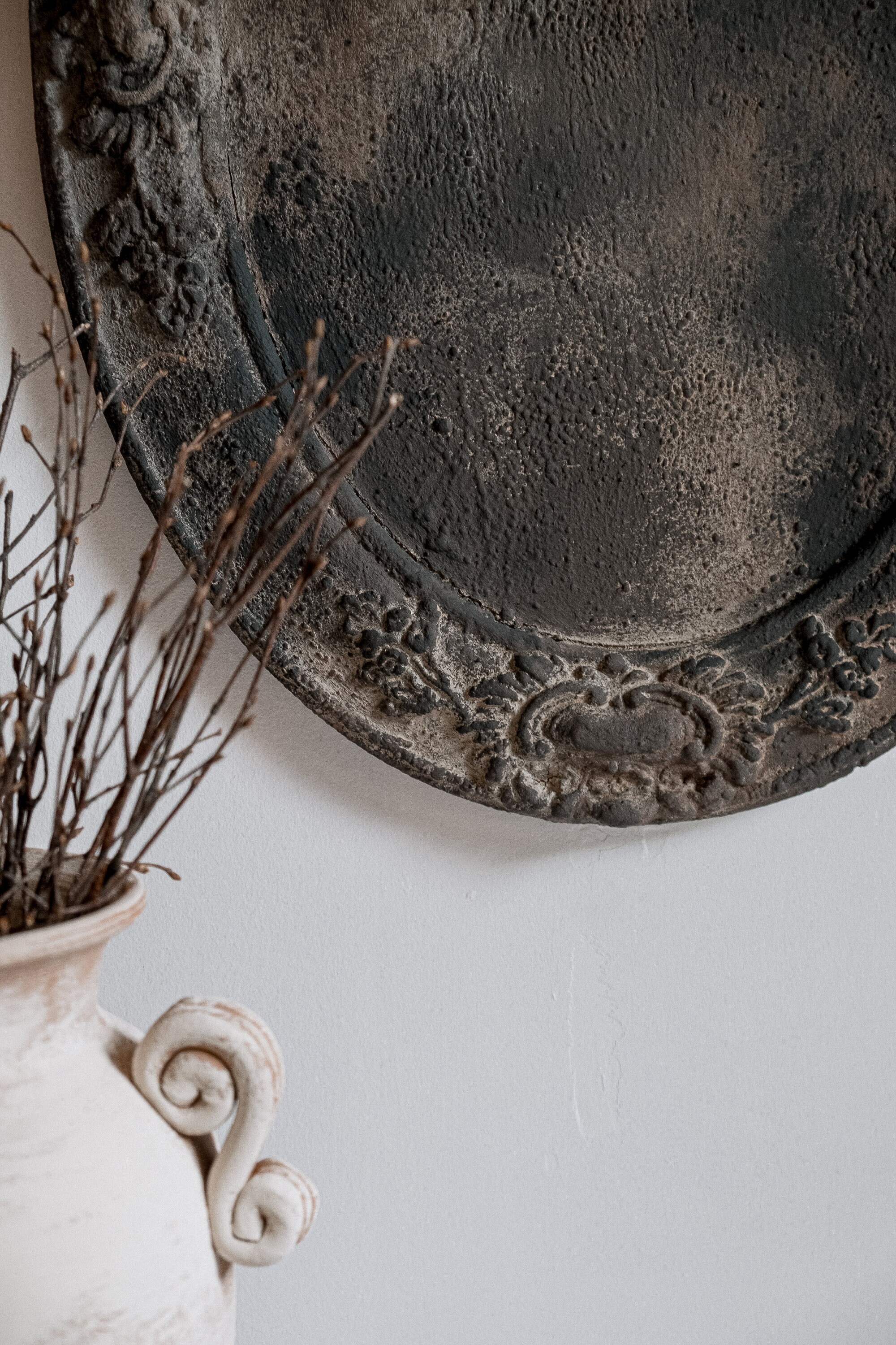 Distressed Textured Painting Wabi Sabi, Rustic, Primitive, Antique ...