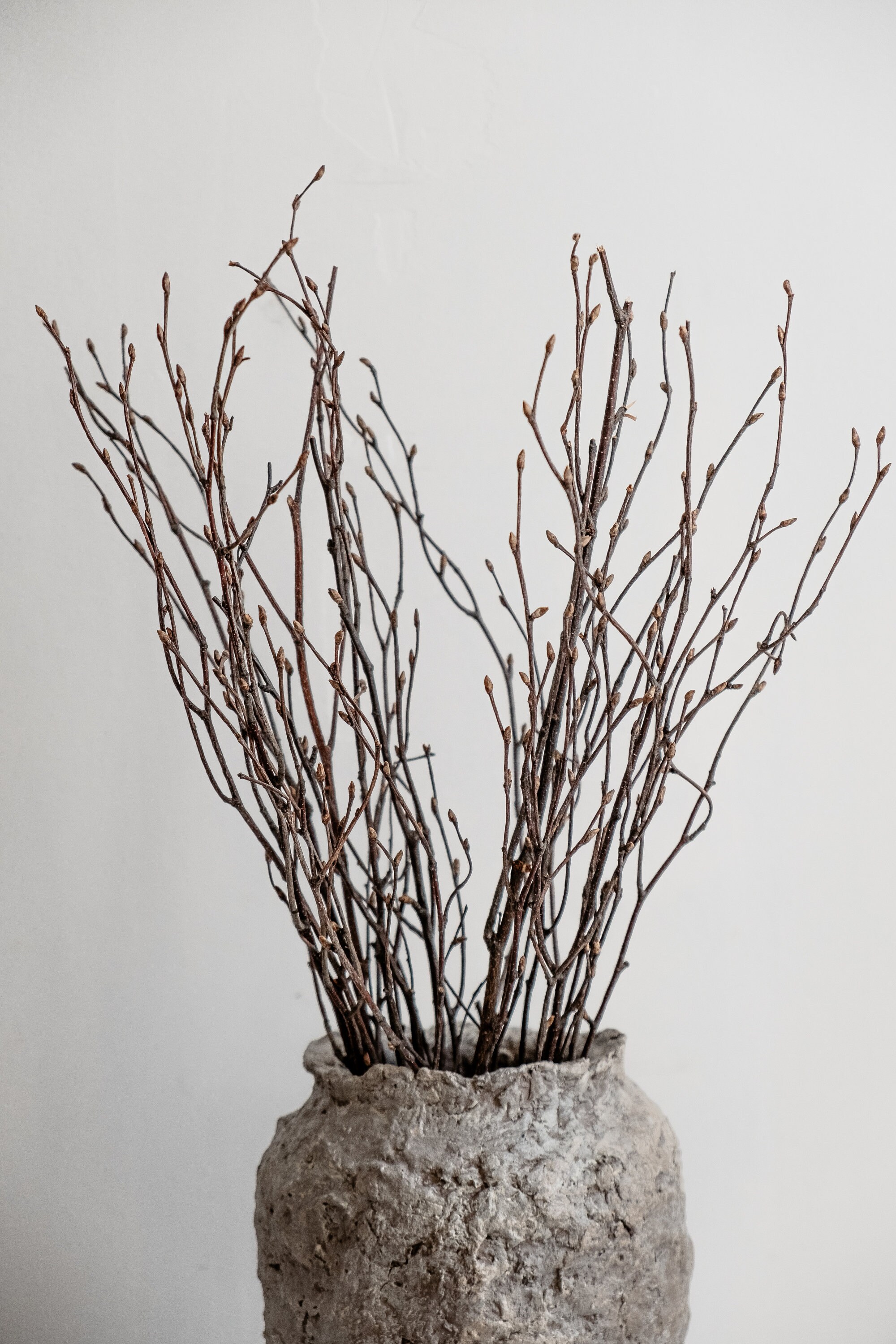 Paper Clay Vase, Handmade Ceramic, Textured Container, Wabi Sabi ...