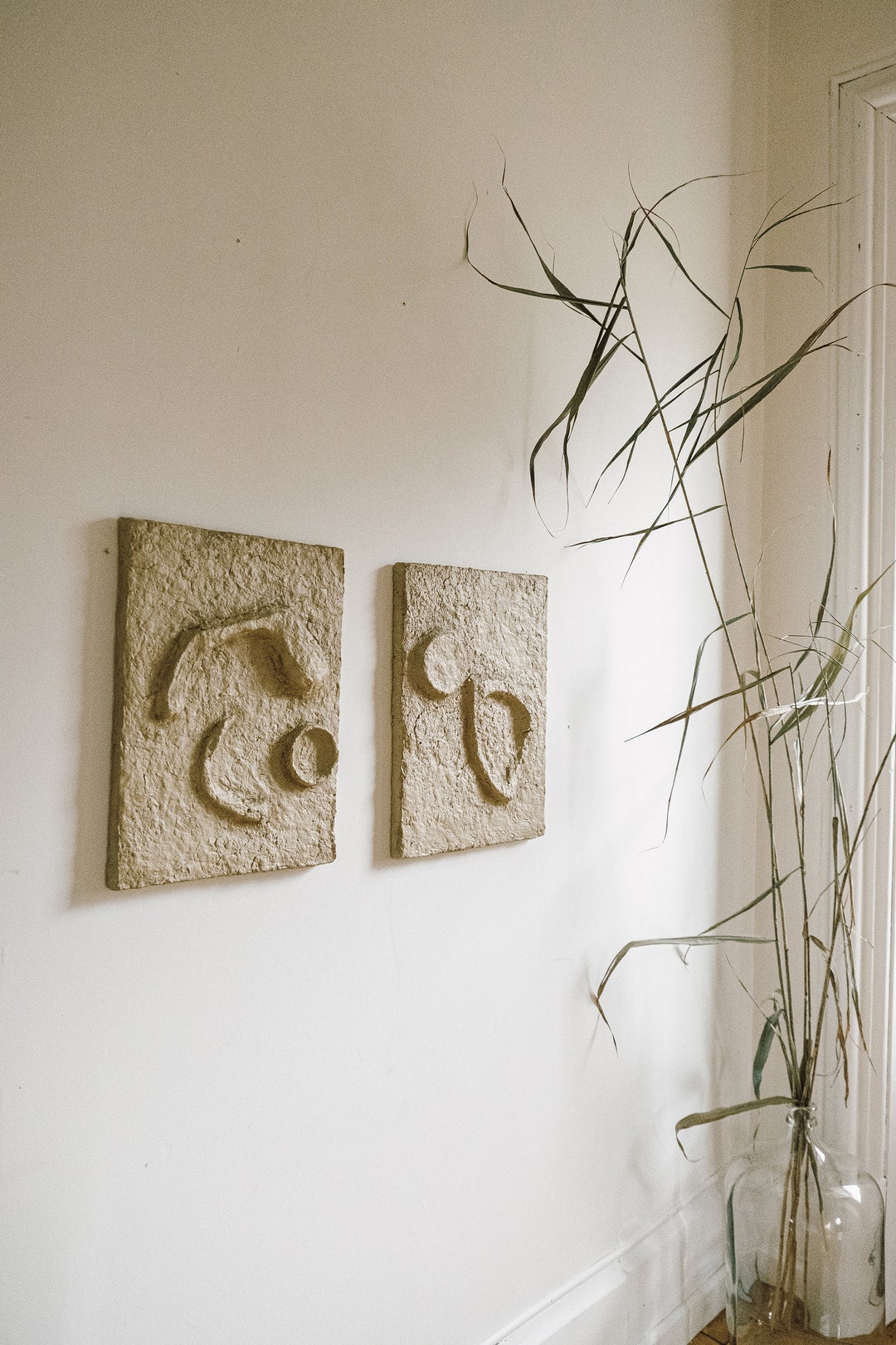 G E N G O 2 Textured Rustic Paintings, Imperfect, Wabi Sabi, Primitive ...