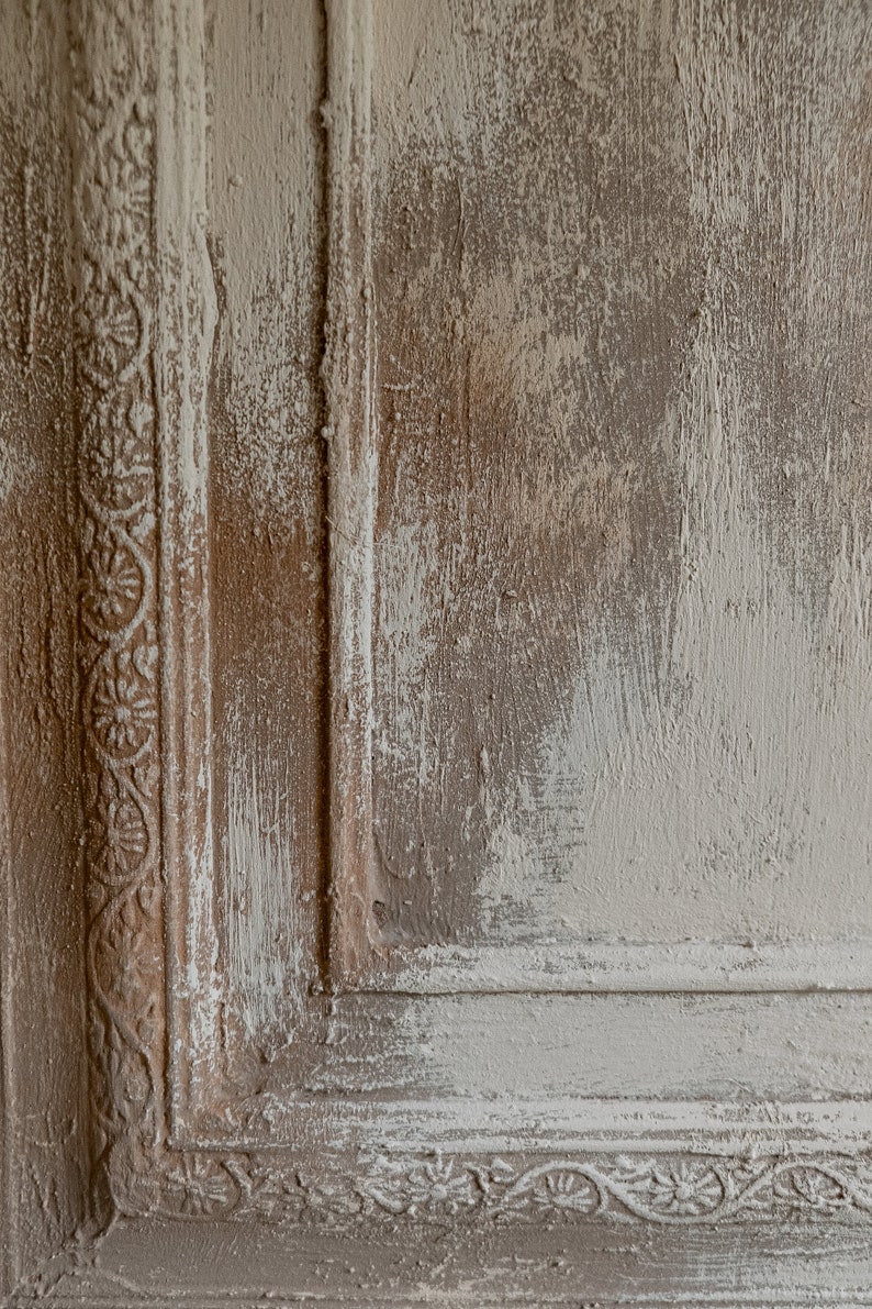 Distressed Textured Painting Wabi Sabi, Rustic, Primitive, Antique ...