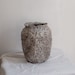 Paper Clay Vase, Handmade Ceramic, Textured Container, Wabi Sabi ...
