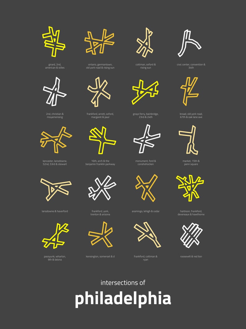 Intersections of Philadelphia - Etsy