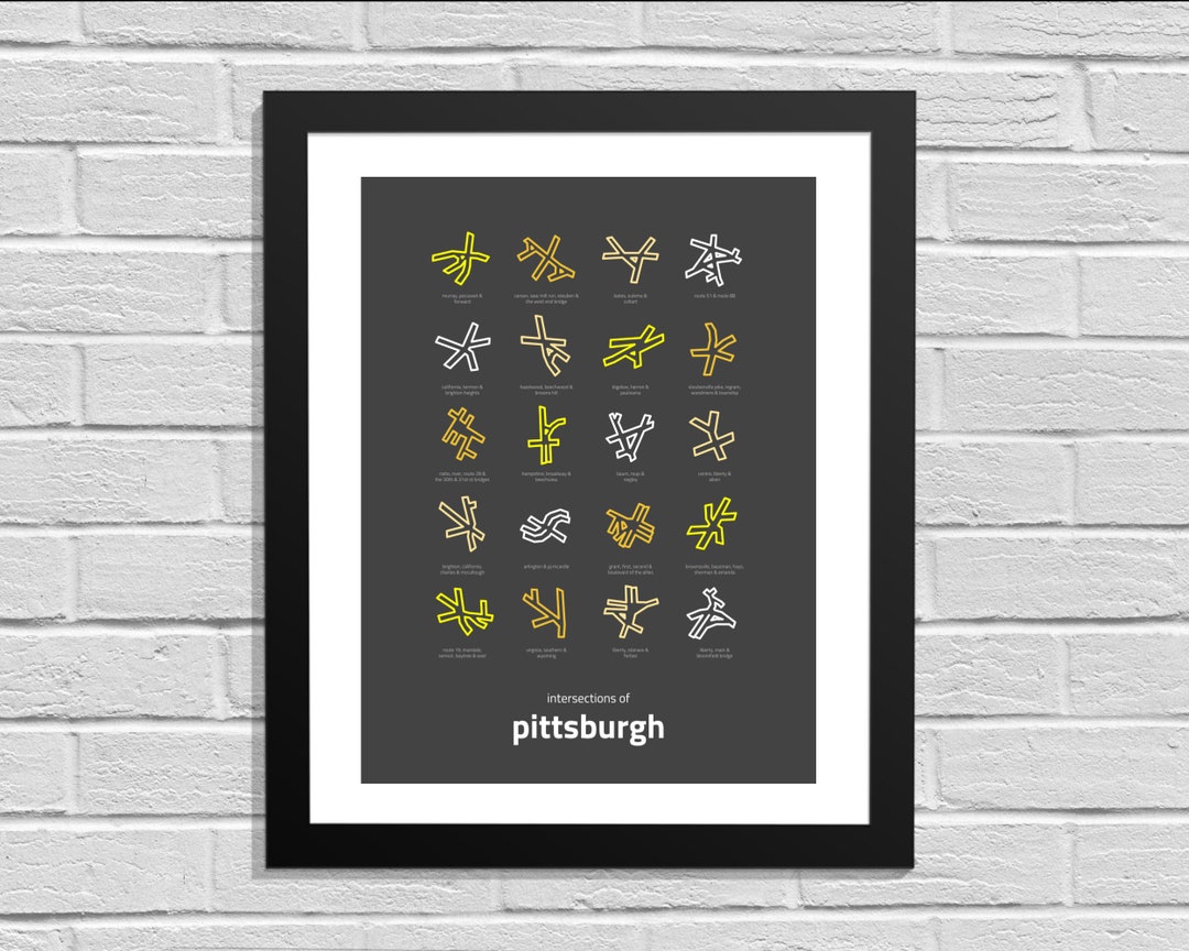 Intersections of Pittsburgh - Etsy