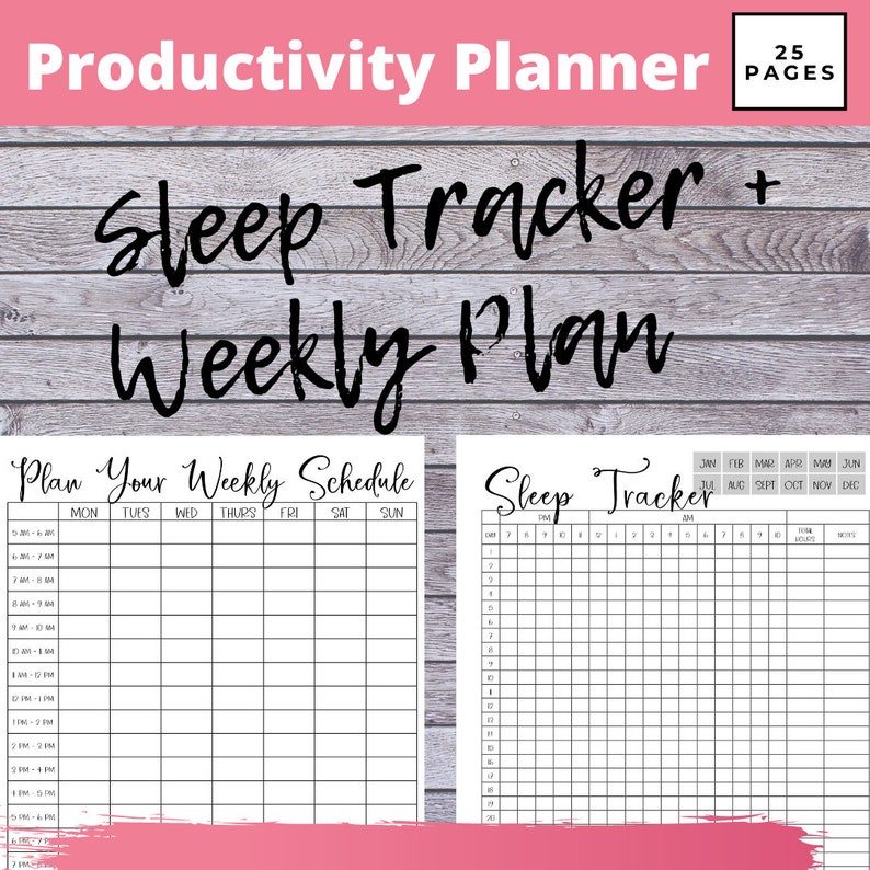 Productivity Planner, Printable Planner, Productivity Pack, Daily ...