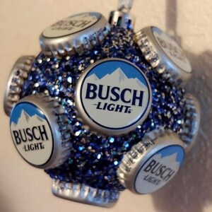 Busch Light Beer Bottle Cap Christmas Ornament - Etsy
