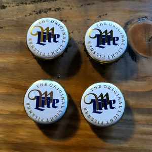Miller Lite Beer Bottle Cap Refrigerator Magnet - Etsy