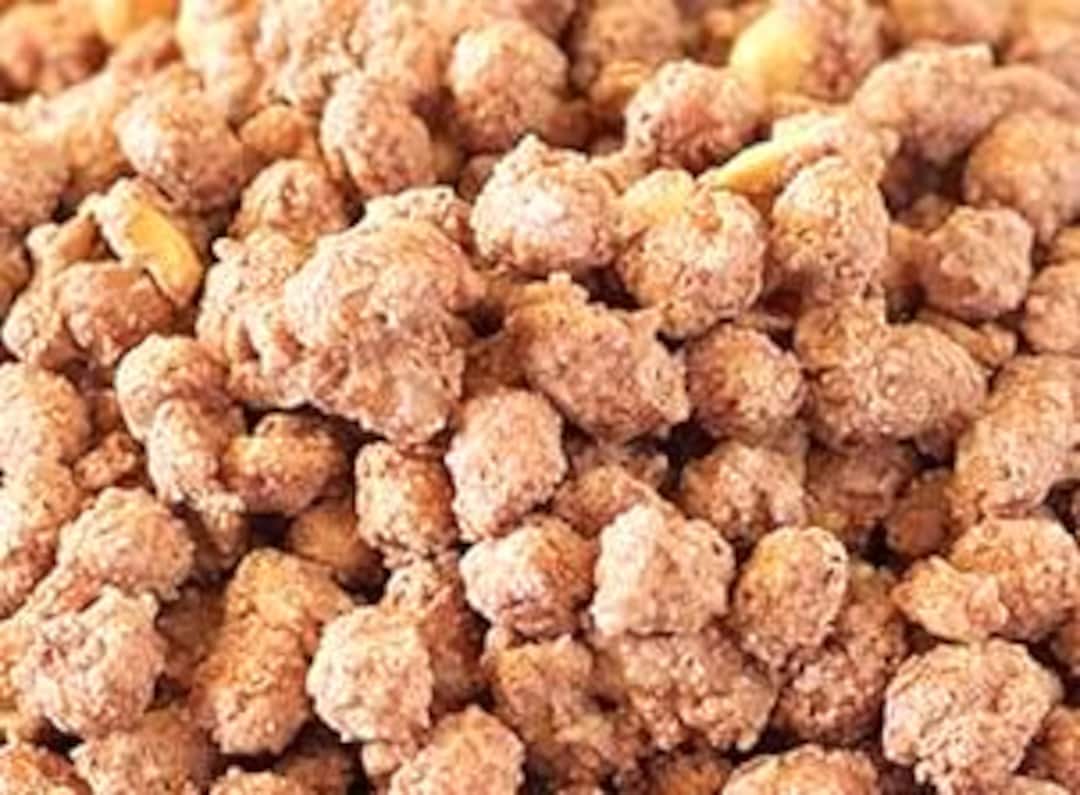 8oz- Cinnamon Sugar Roasted Peanuts, German Praline Style, Texas-made ...
