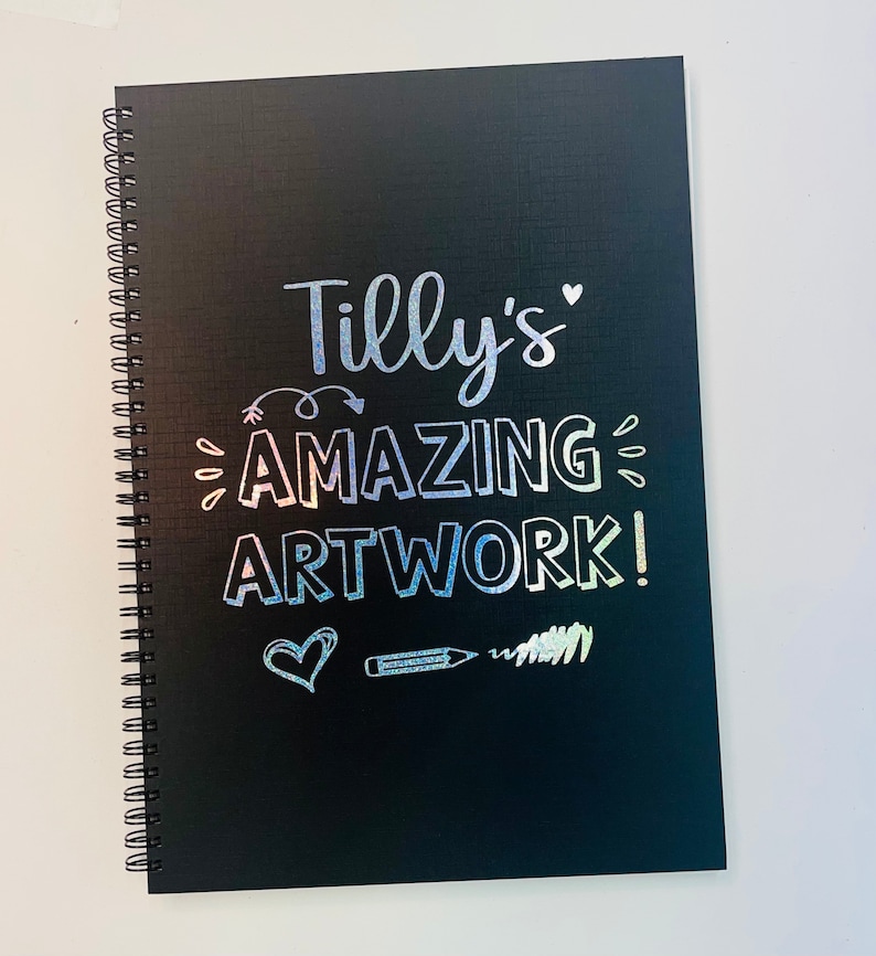 A4 Personalised Drawing Sketchbook Artist Book Teenage Doodle - Etsy UK
