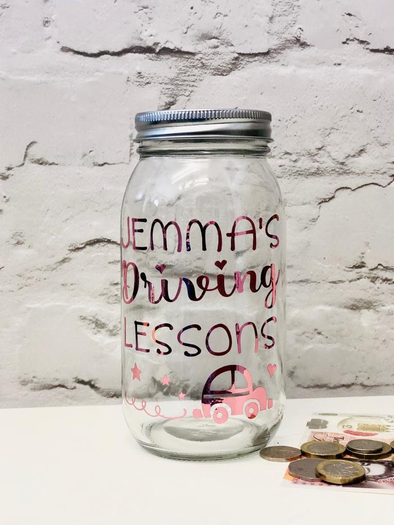 Driving Lessons Fund Vintage Savings Jar With Aluminium Coin - Etsy UK