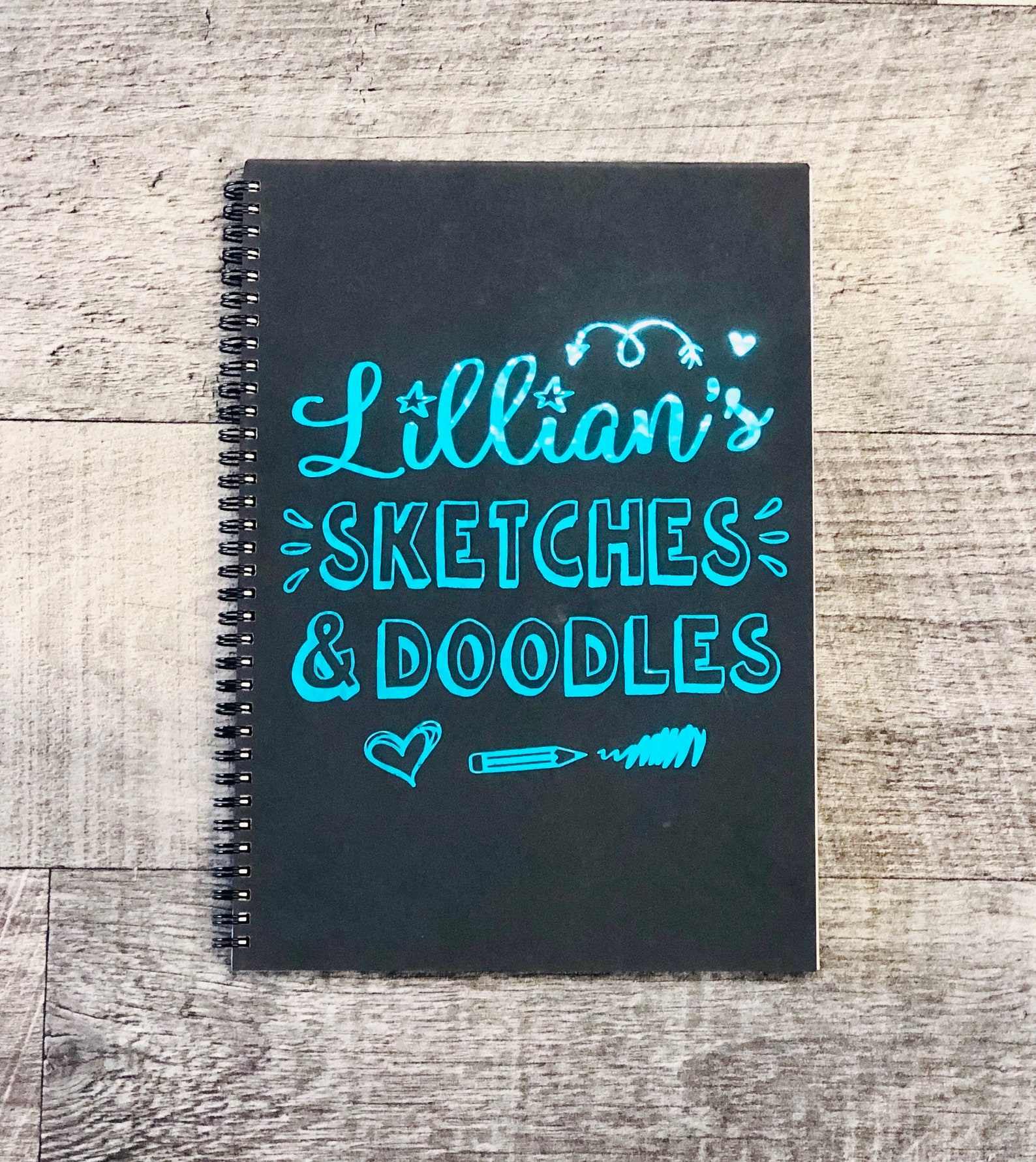 A4 Personalised Drawing Sketchbook Artist Book Teenage Doodle - Etsy UK