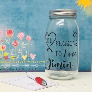 Reasons I Love You Vintage Jar With Aluminium Coin Slot Lid Mothers Day ...