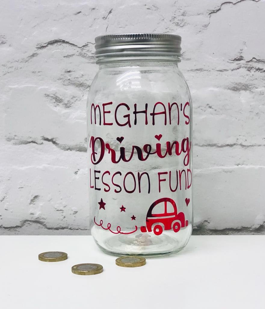 Driving Lessons Fund Vintage Savings Jar With Aluminium Coin - Etsy UK