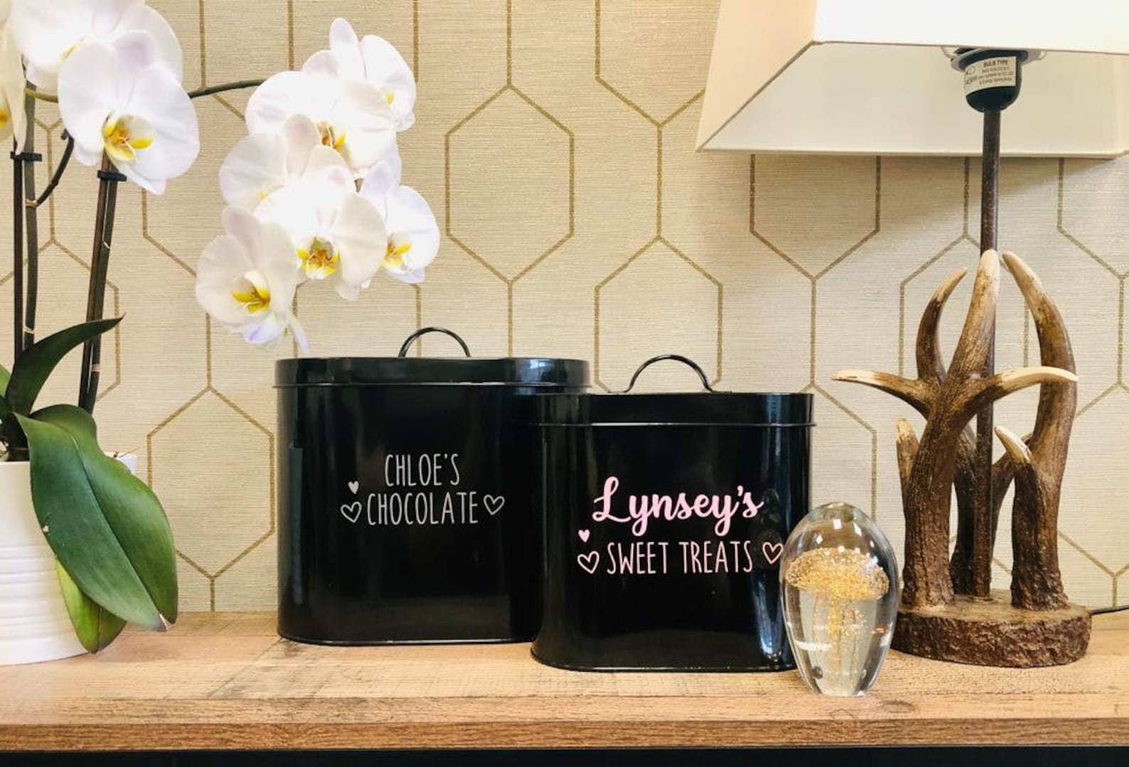 Personalised Food / Treat / Biscuit Storage Tin Gift Grey - Etsy UK