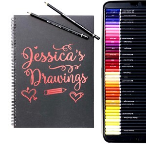 A4 Personalised Drawing Sketchbook Artist Book Teenage Doodle Book - Etsy