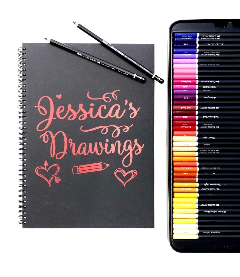 A4 Personalised Drawing Sketchbook Artist Book Teenage Doodle - Etsy UK