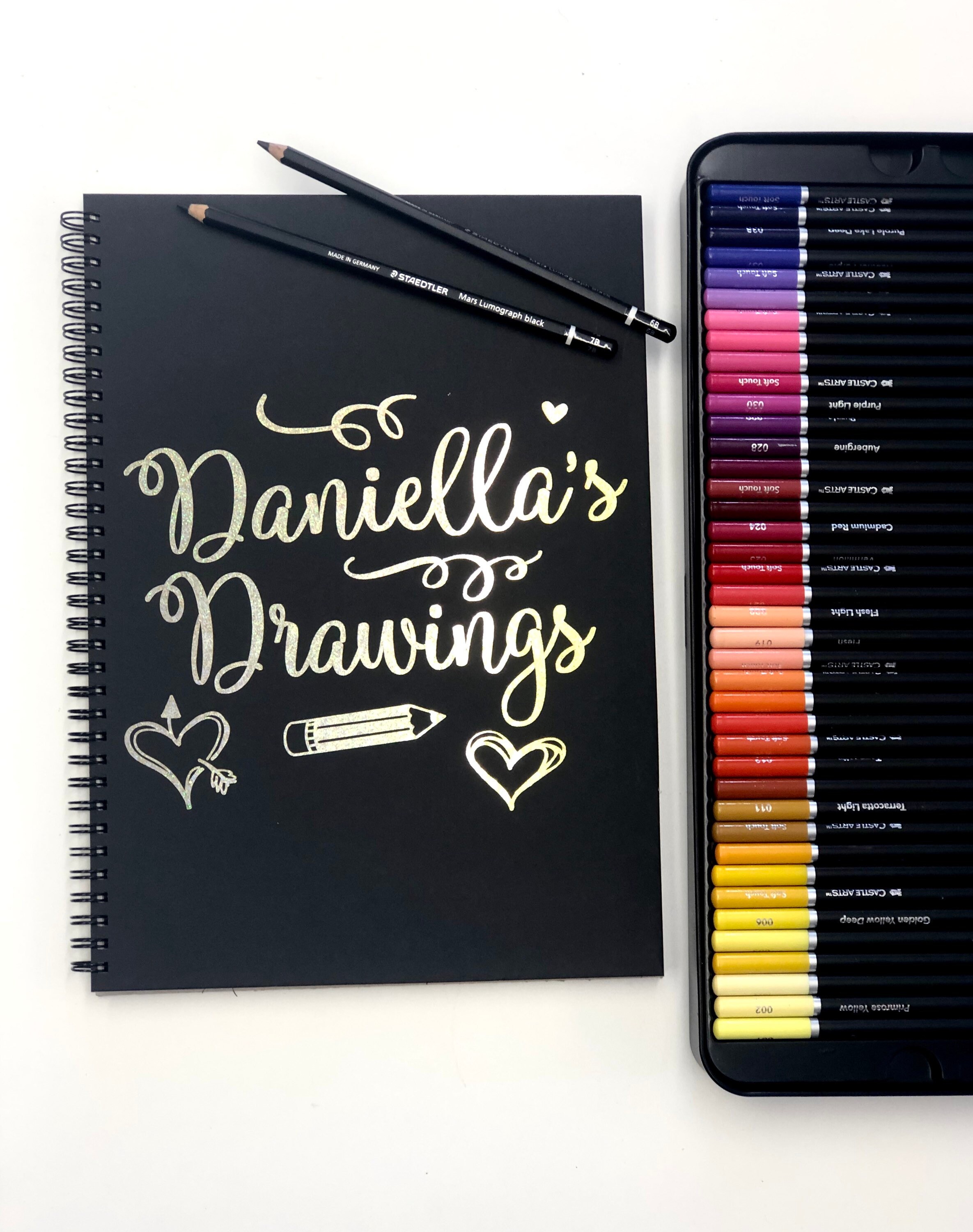 A4 Personalised Drawing Sketchbook Artist Book Teenage Doodle Book - Etsy