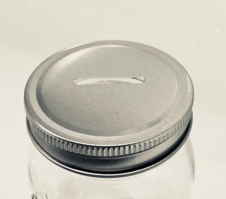 Loose Change Vintage Savings Jar With Aluminium Coin Slot Lid - Etsy