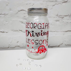 Driving Lessons Fund Vintage Savings Jar With Aluminium Coin Slot Lid ...