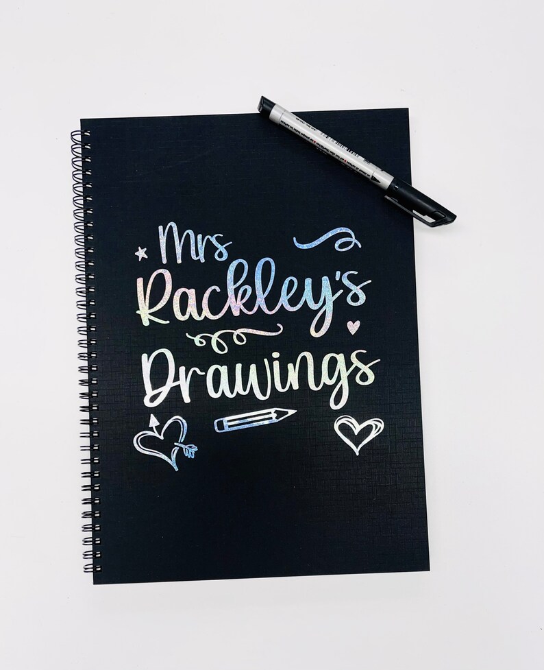 A4 Personalised Drawing Sketchbook Artist Book Teenage Doodle - Etsy