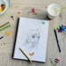 A4 Personalised Drawing Sketchbook Artist Book Teenage Doodle Book ...