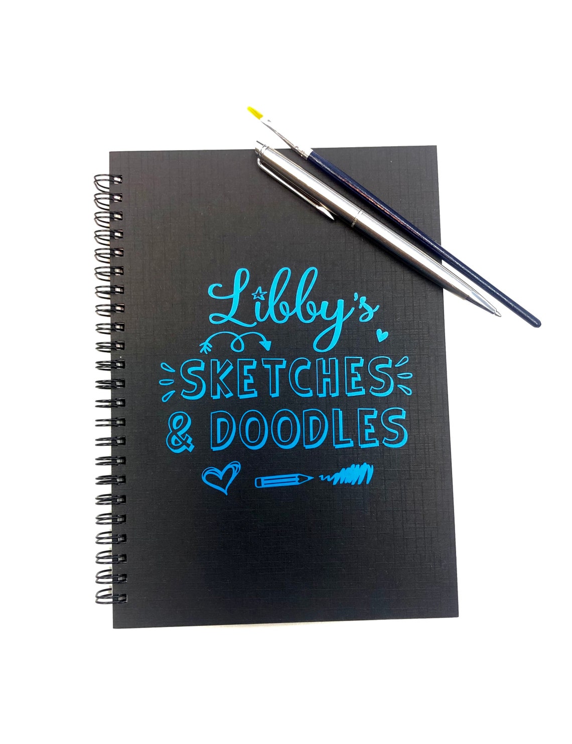 A5 Personalised drawing sketchbook artist book teenage doodle | Etsy