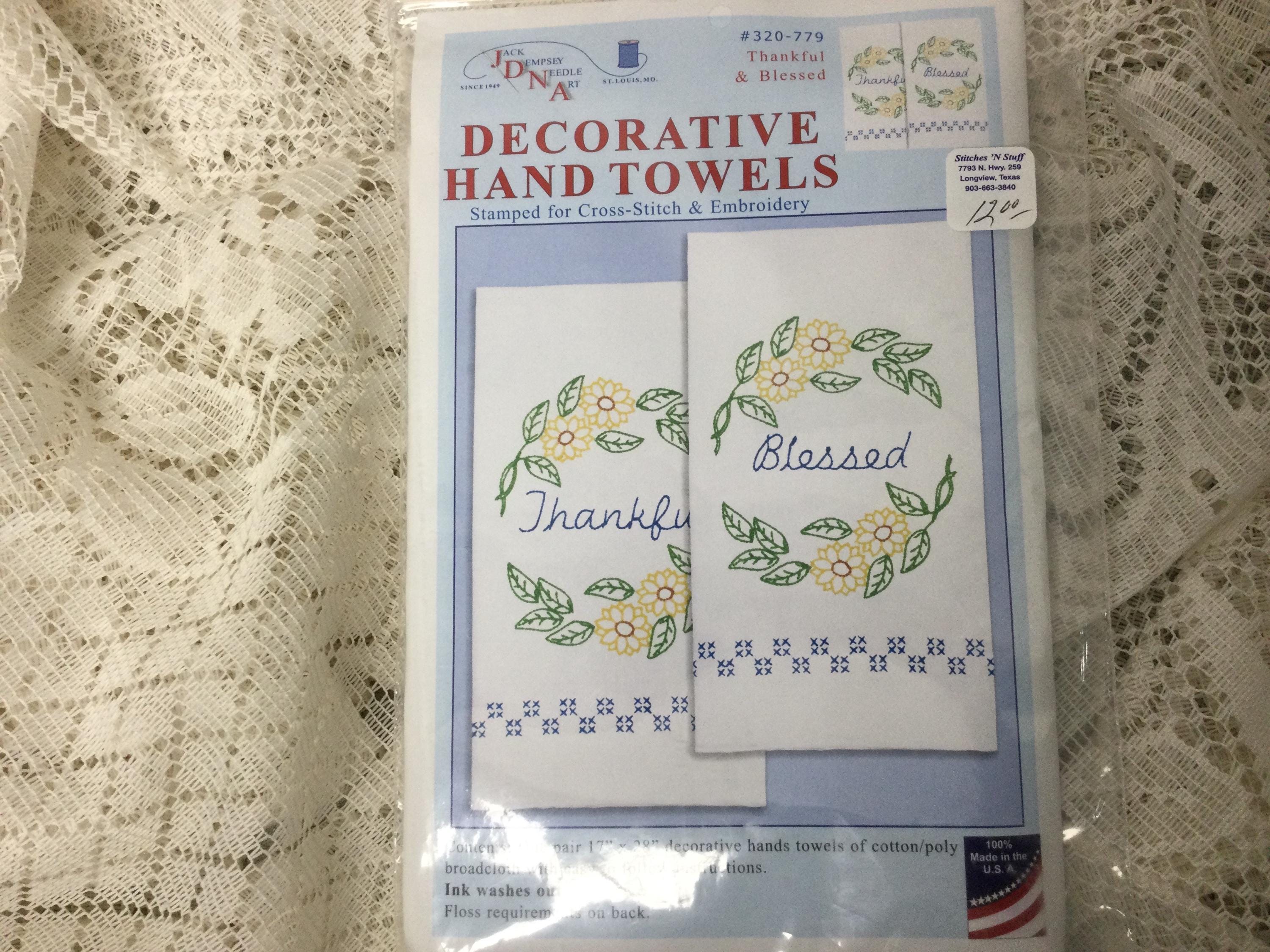 Stamped Embroidery Tea Towels - Etsy