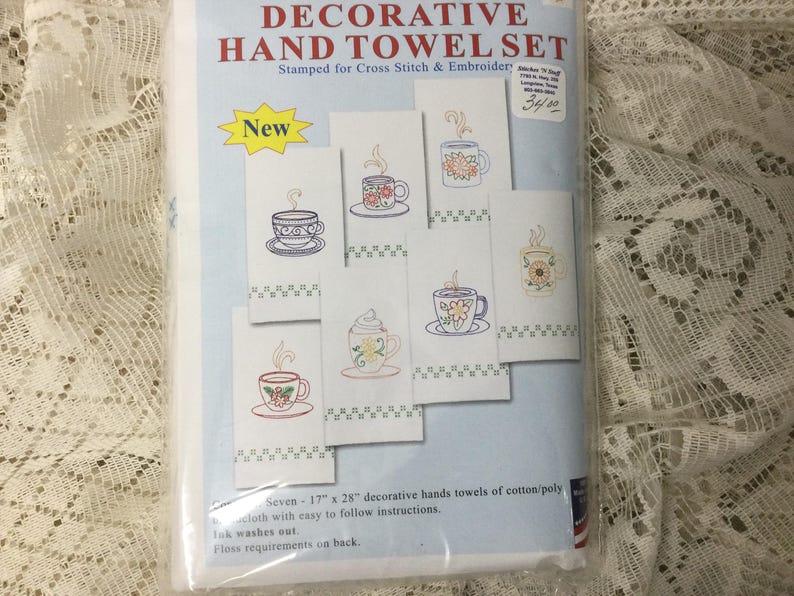 Stamped Embroidery Tea Towels - Etsy