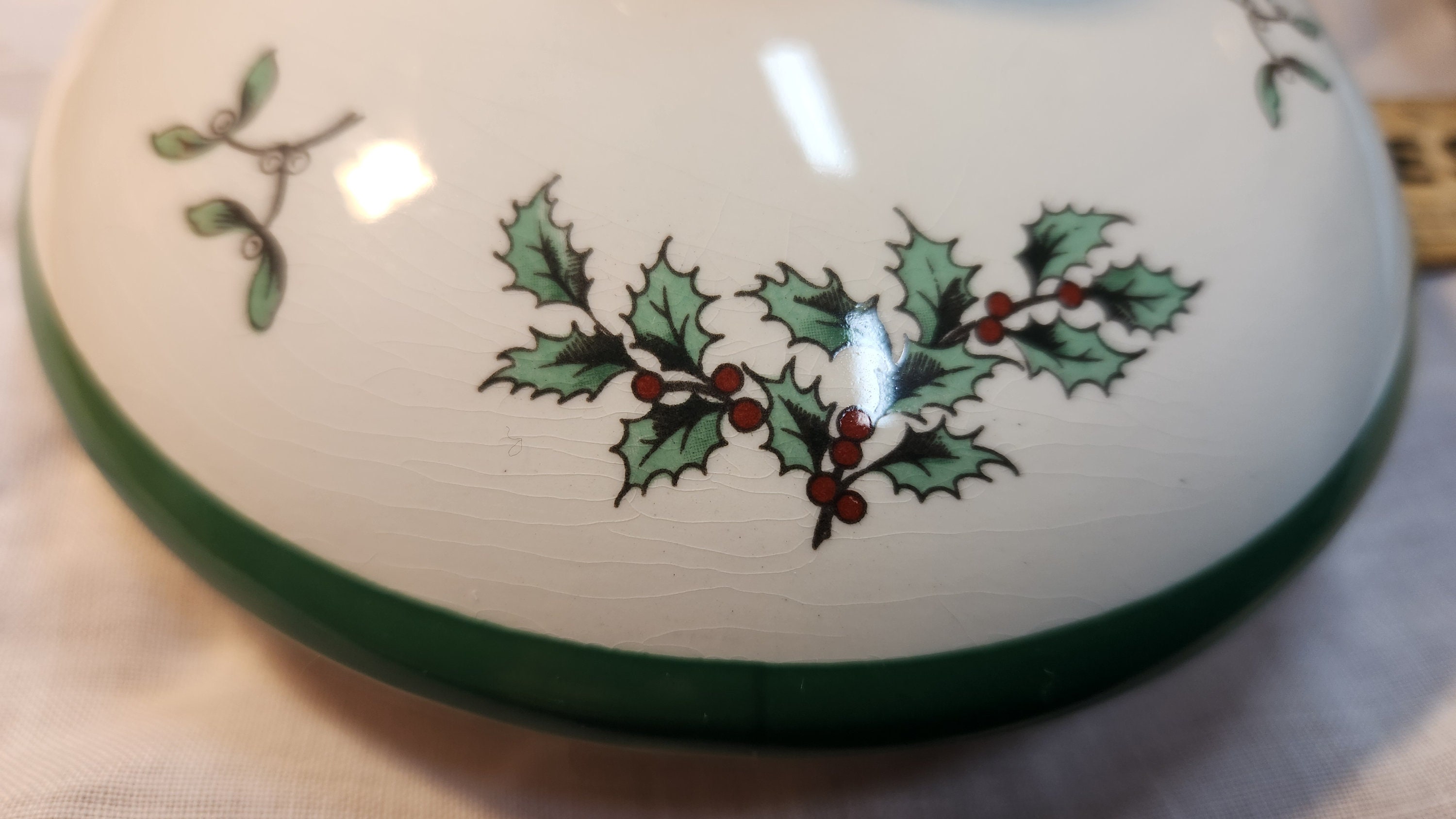 Large Spode Christmas Tree Kettle 1990's Made in England Porcelain RARE ...