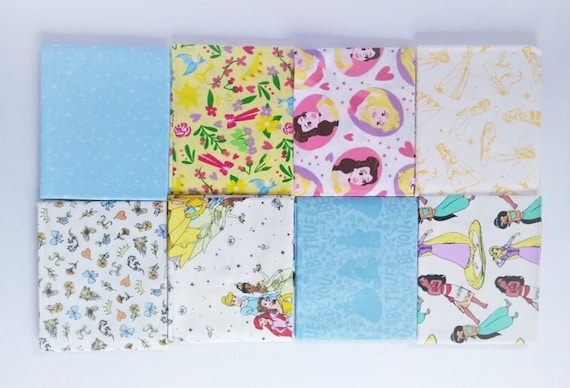 Disney Princess Fabric Cotton Fat Quarters Fairytale Fabric - Etsy