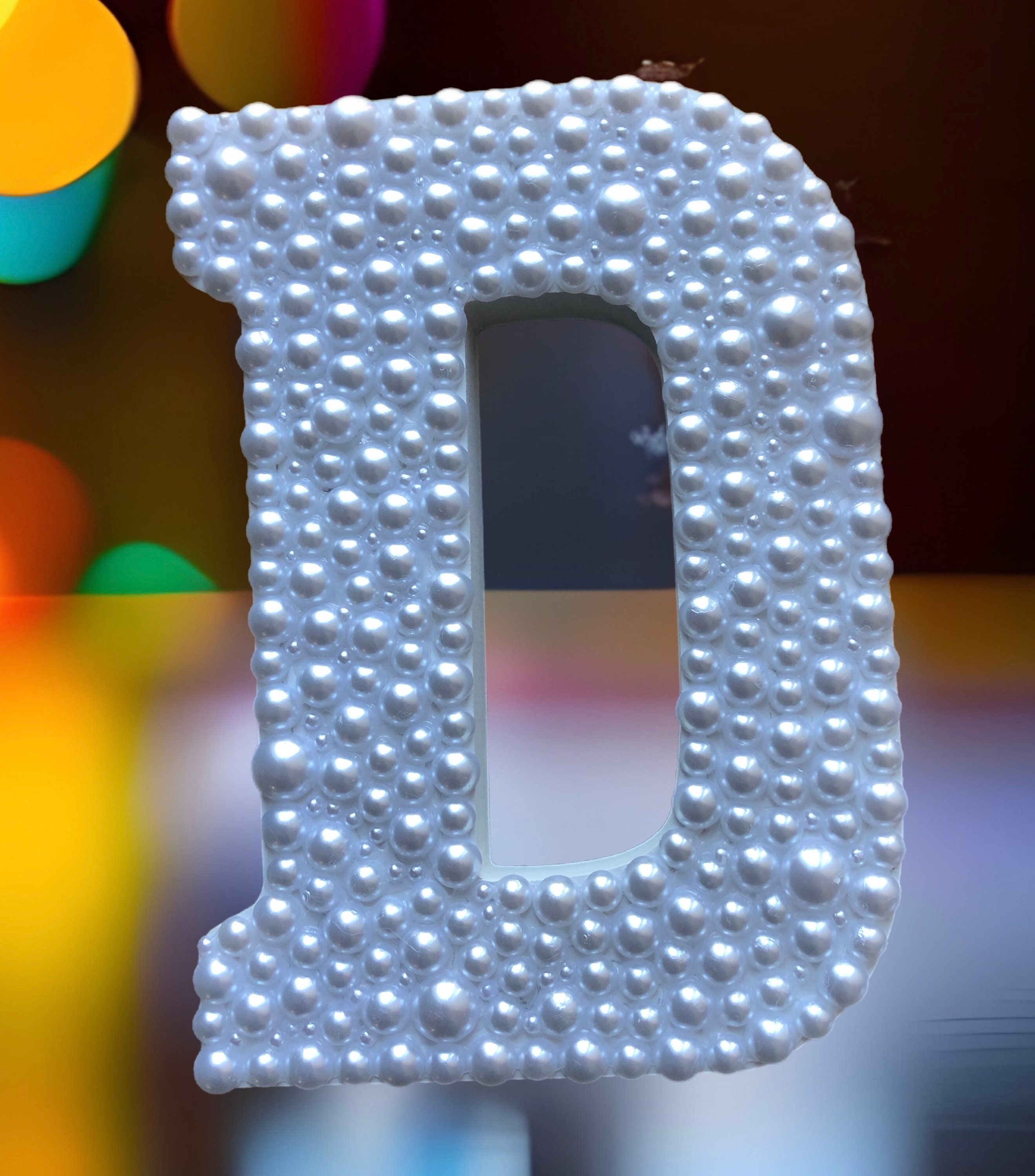 Custom Embellished Pearl Letters | Handmade 8” Pearl Letters | Free ...