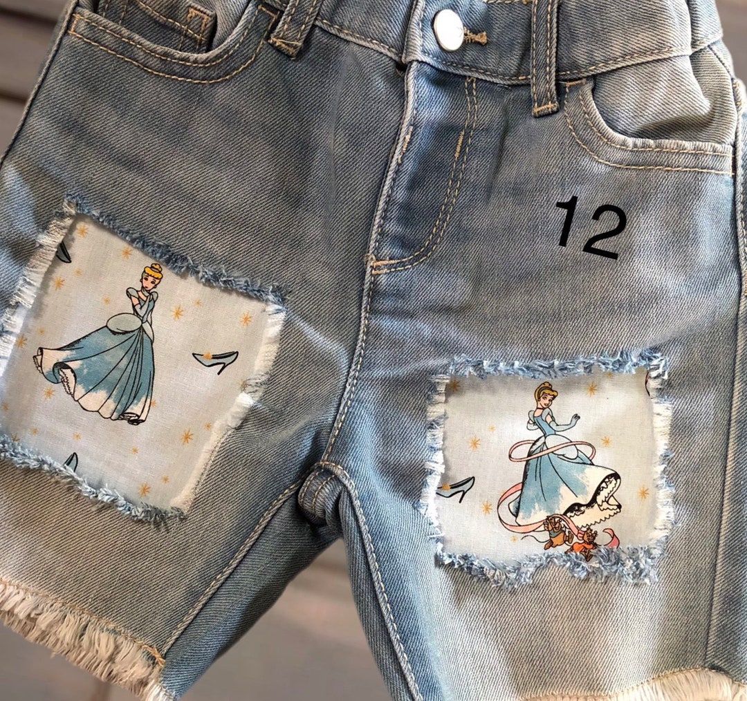Cinderella Girls Distressed Denim Shorts | Custom Characters ...