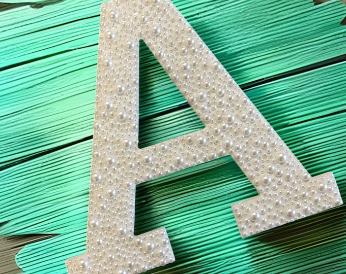 Customizable Pearl Embellished Letter - Etsy