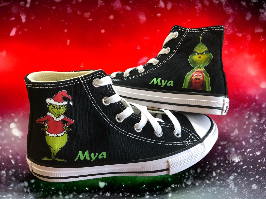 Christmas Converse Sneakers, High Top Personalized Converse, Many ...