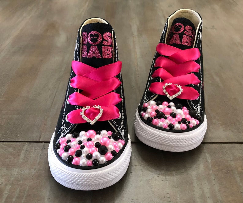Boss Baby Black Converse Sneakers, Boss Baby Afro Girl Converse All ...