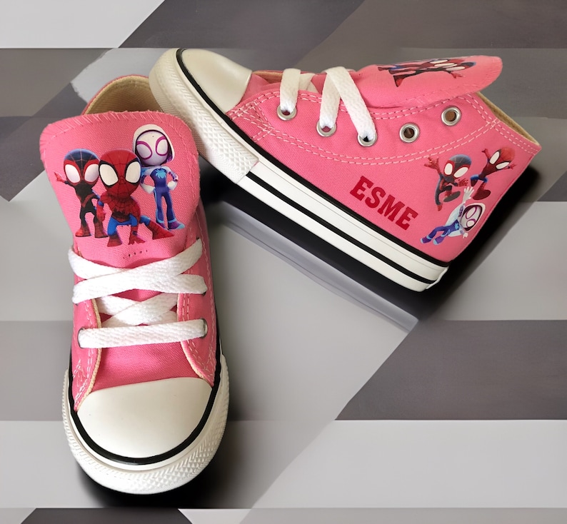 Spidey and His Amazing Friends Converse, High Top Personalized Sneakers ...