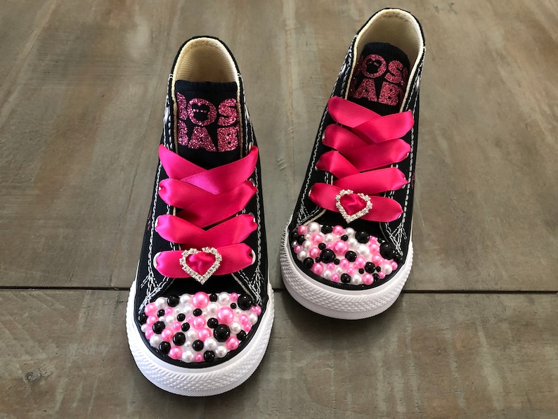 Boss Baby Black Converse Sneakers, Boss Baby Afro Girl Converse All ...