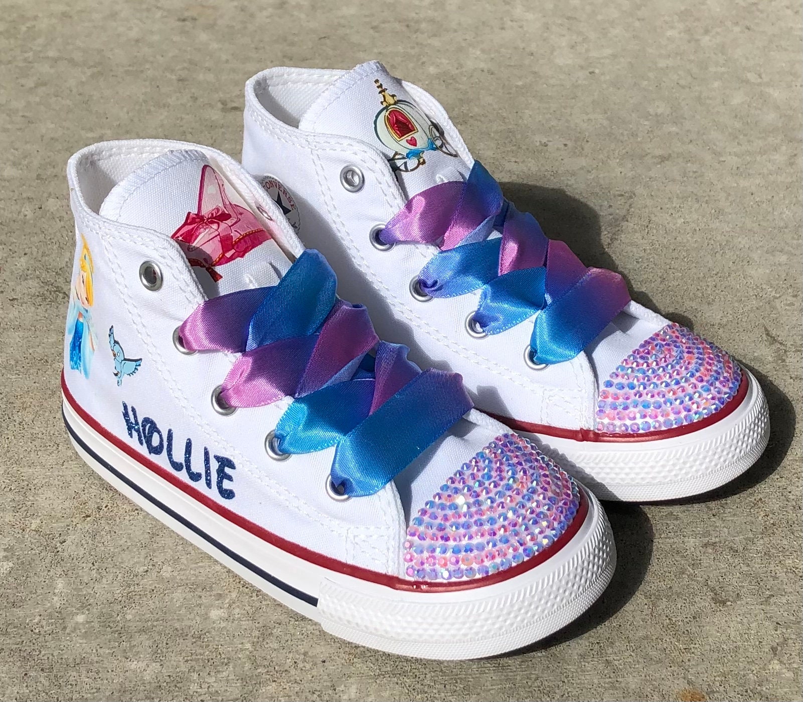 Cinderella Converse Sneakers Custom Converse Cinderella - Etsy